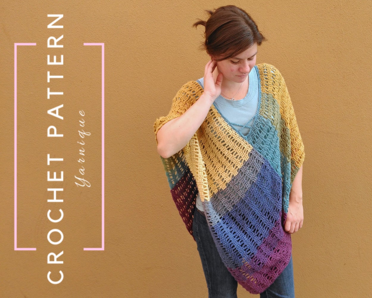 CROCHET PATTERN | Athena Poncho | Crochet Poncho | Crochet Clothing ...