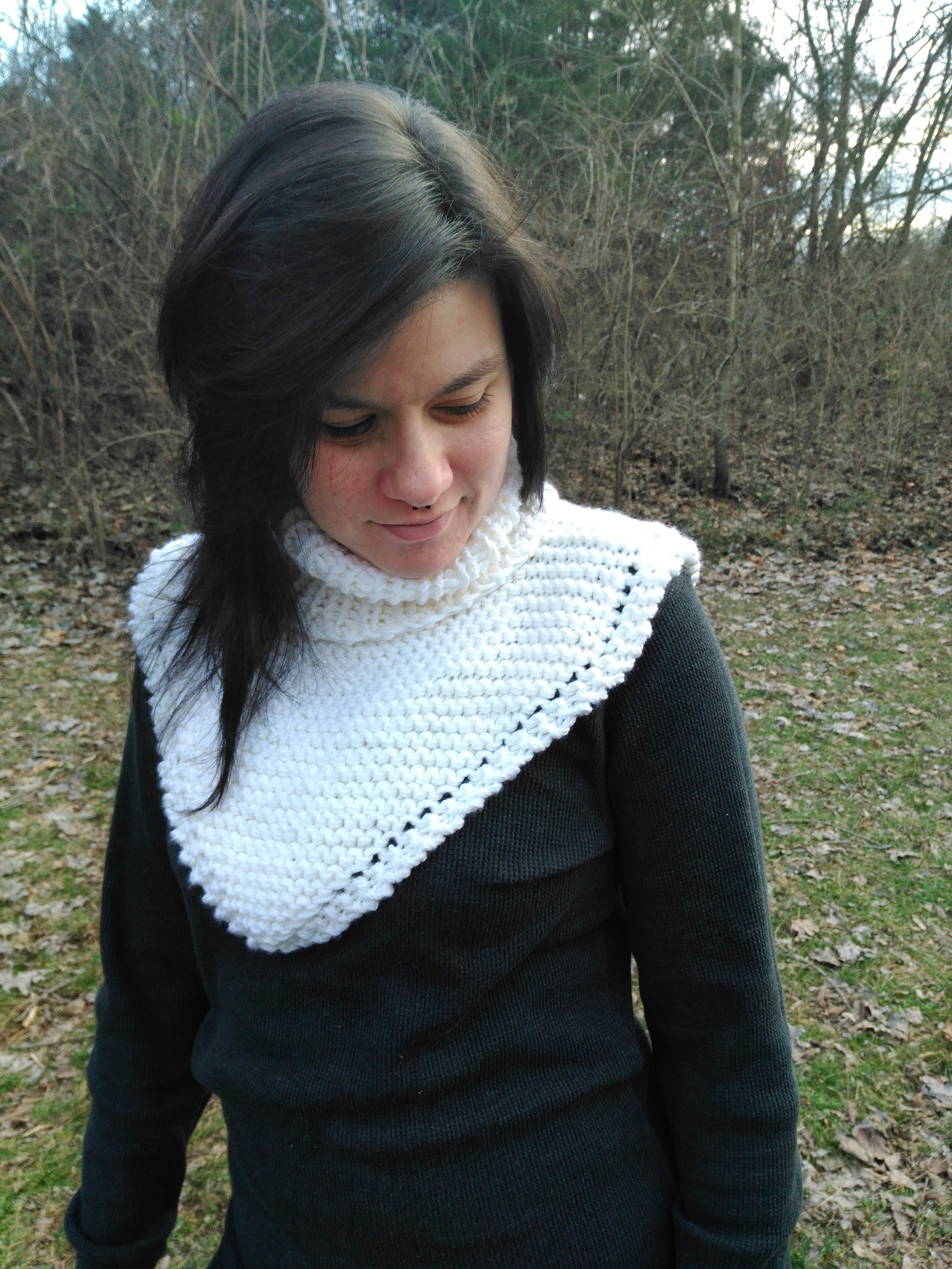 KNITTING PATTERN Cozy Knit Dickey Knit Dickey Easy Knit Pattern ...