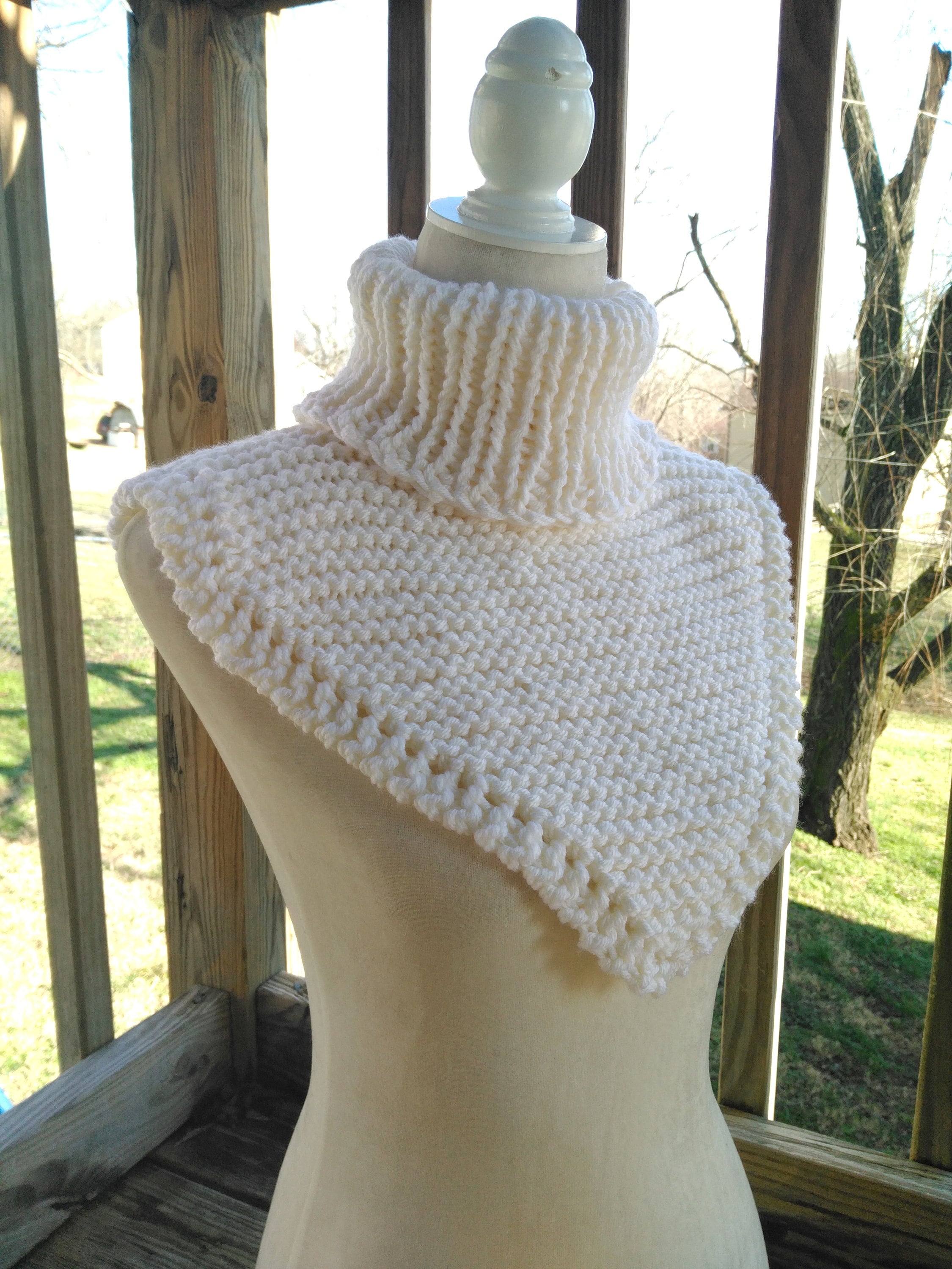 KNITTING PATTERN Cozy Knit Dickey Knit Dickey Easy Knit Pattern ...