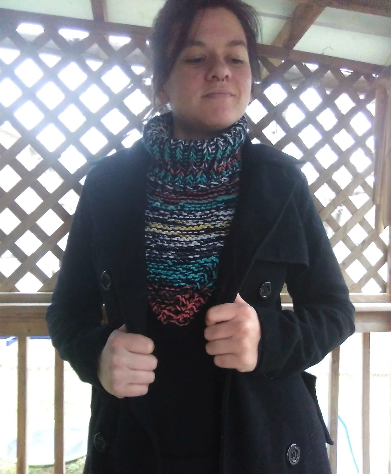 KNITTING PATTERN Cozy Knit Dickey Knit Dickey Easy Knit Pattern ...