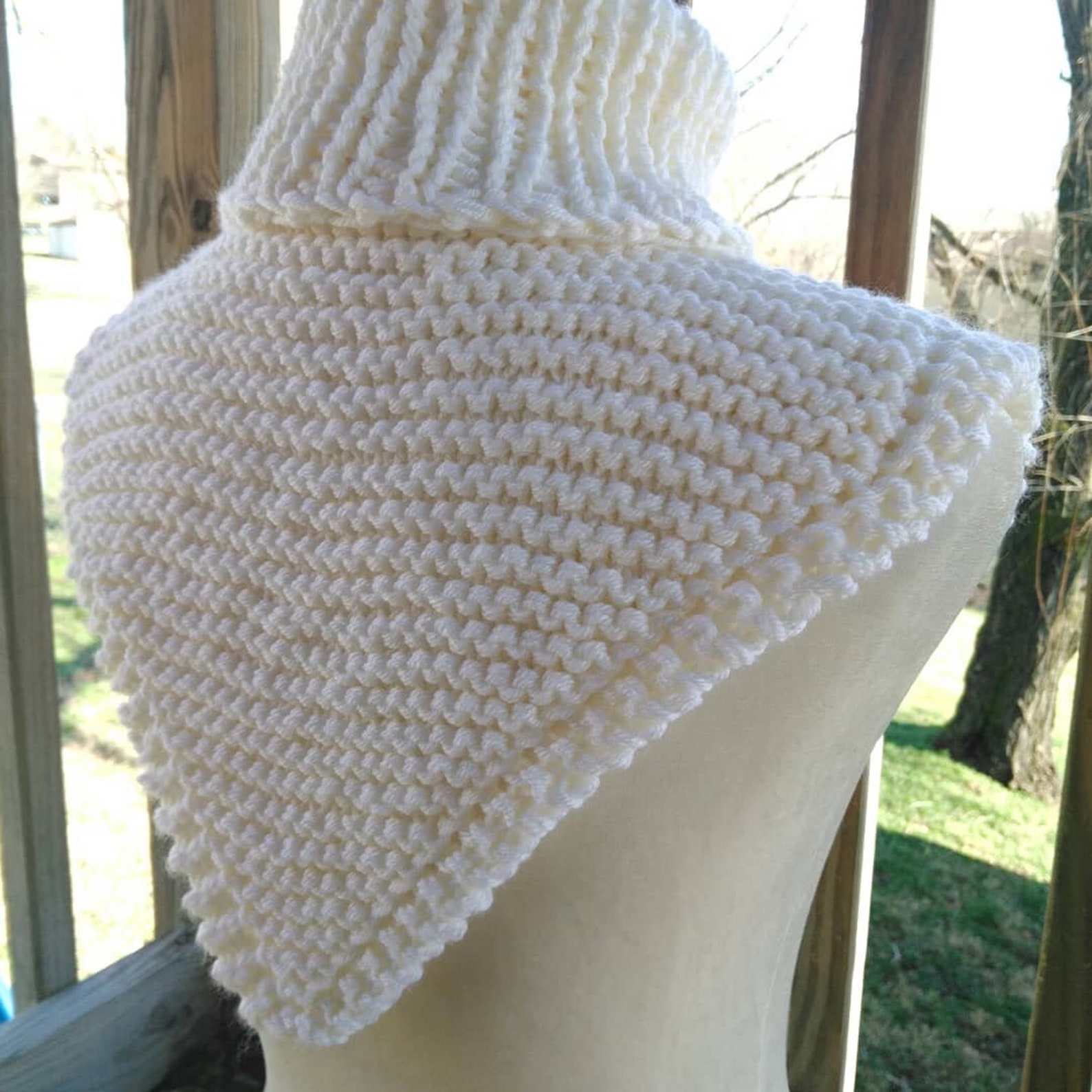 KNITTING PATTERN Cozy Knit Dickey Knit Dickey Easy Knit Pattern ...