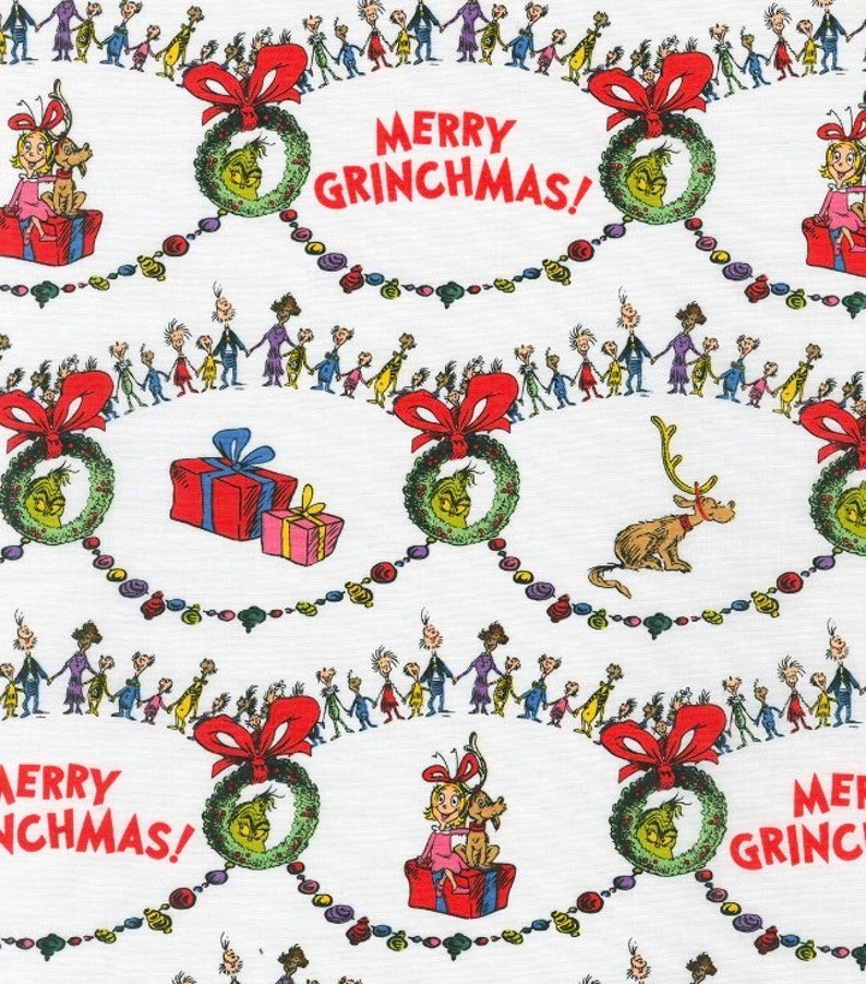 Classic Suess How the Grinch Stole Christmas Merry Grinchmas Red Green ...