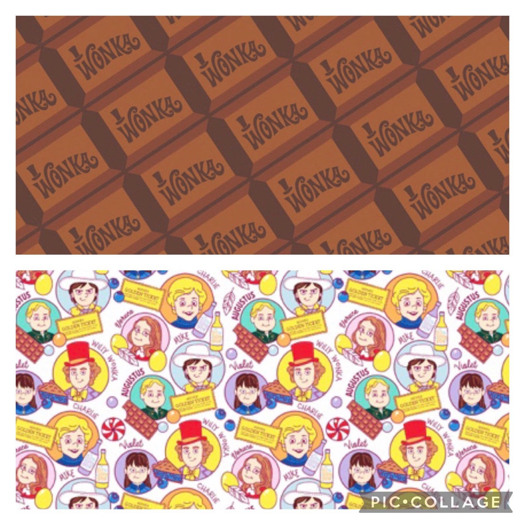Willy Wonka and the Chocolate Factory Fat Quarters Pop Culture - Etsy