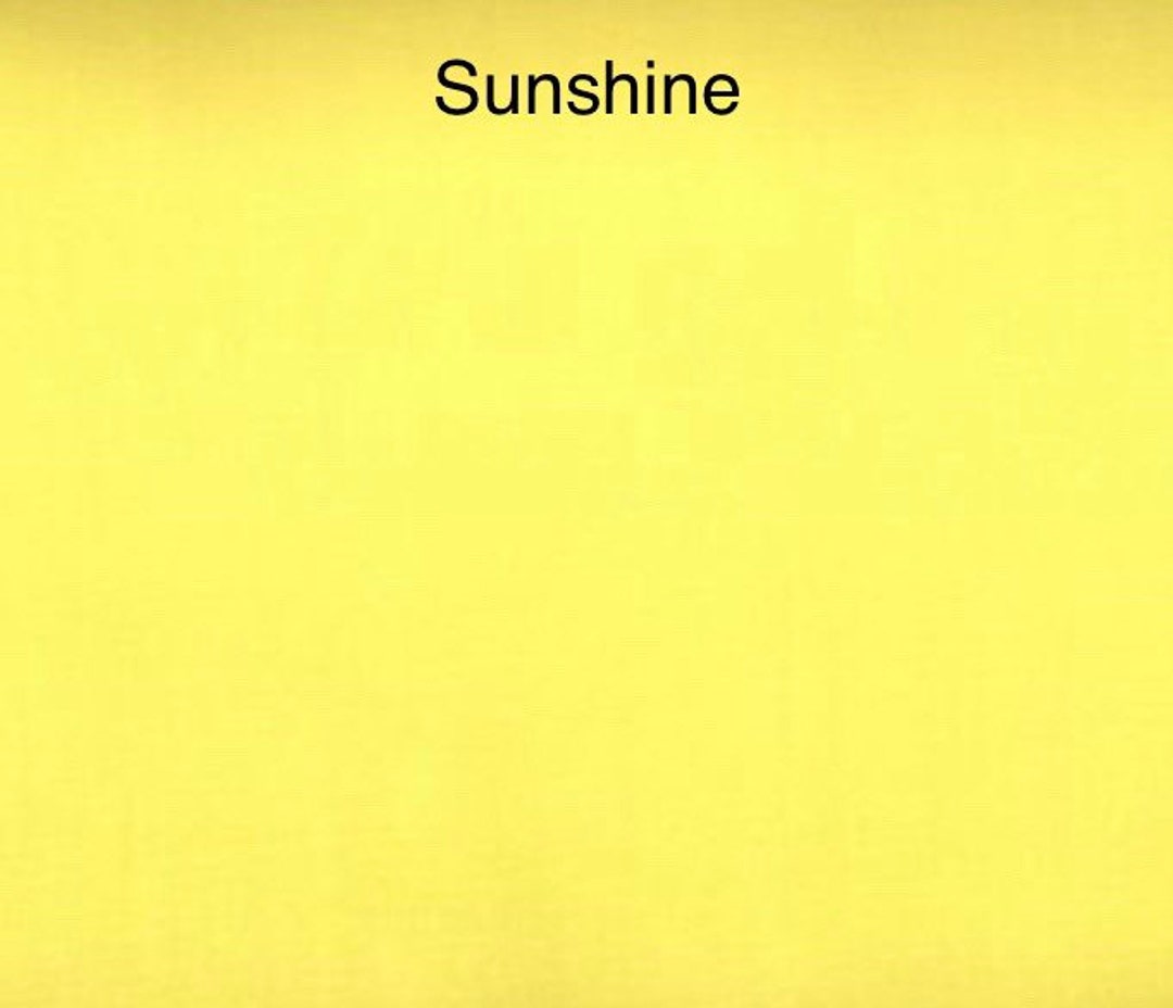 Solid Sunshine Yellow Fabric by the 1/2 Yard - Etsy