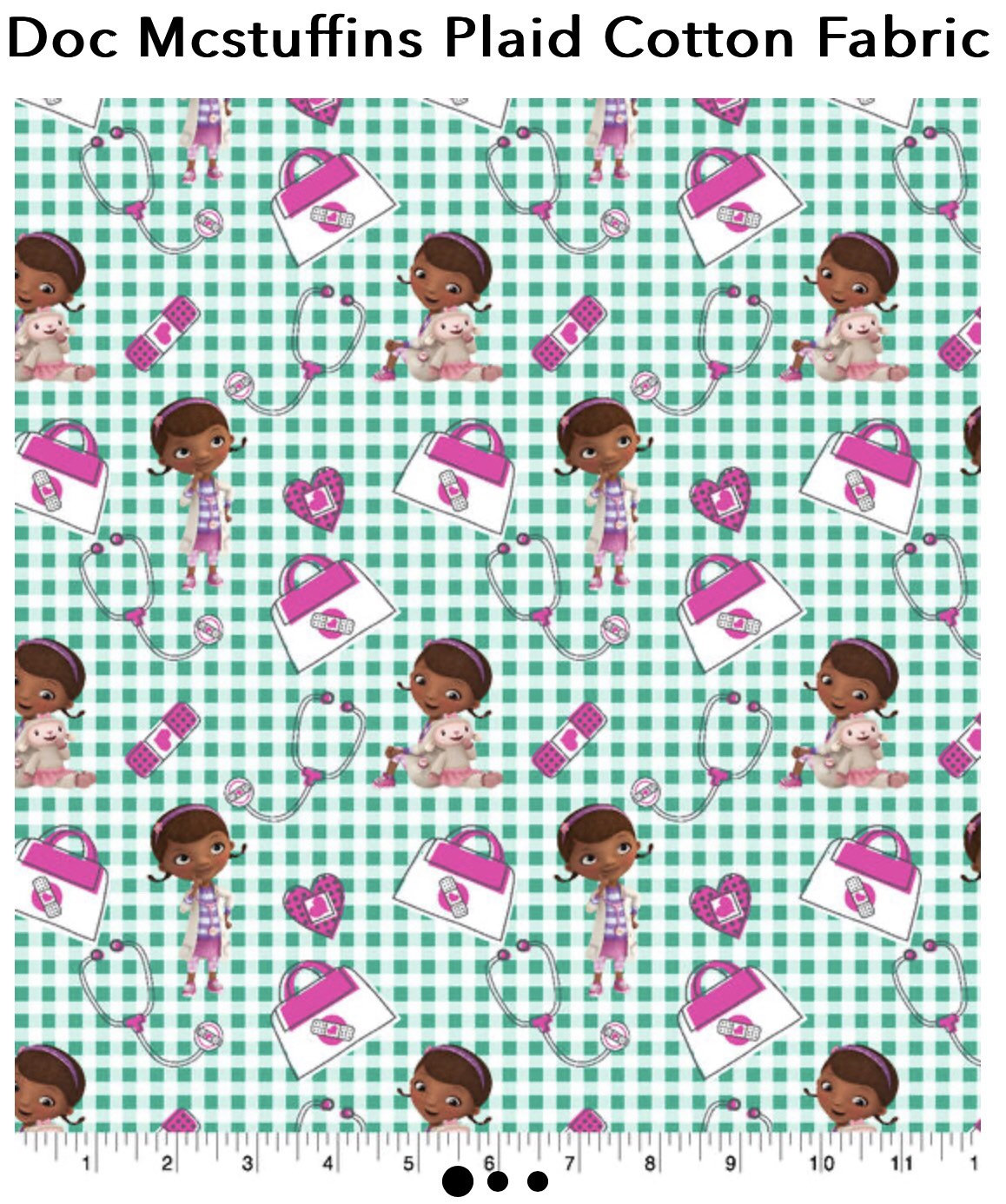 Peppa Pig Hey Arnold Doc Mcstuffins Rug Rats Nickelodeon TV Fat Quarter ...