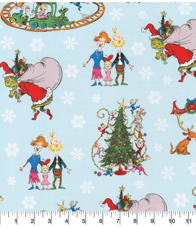 Classic Suess How the Grinch Stole Christmas Merry Grinchmas Red Green ...