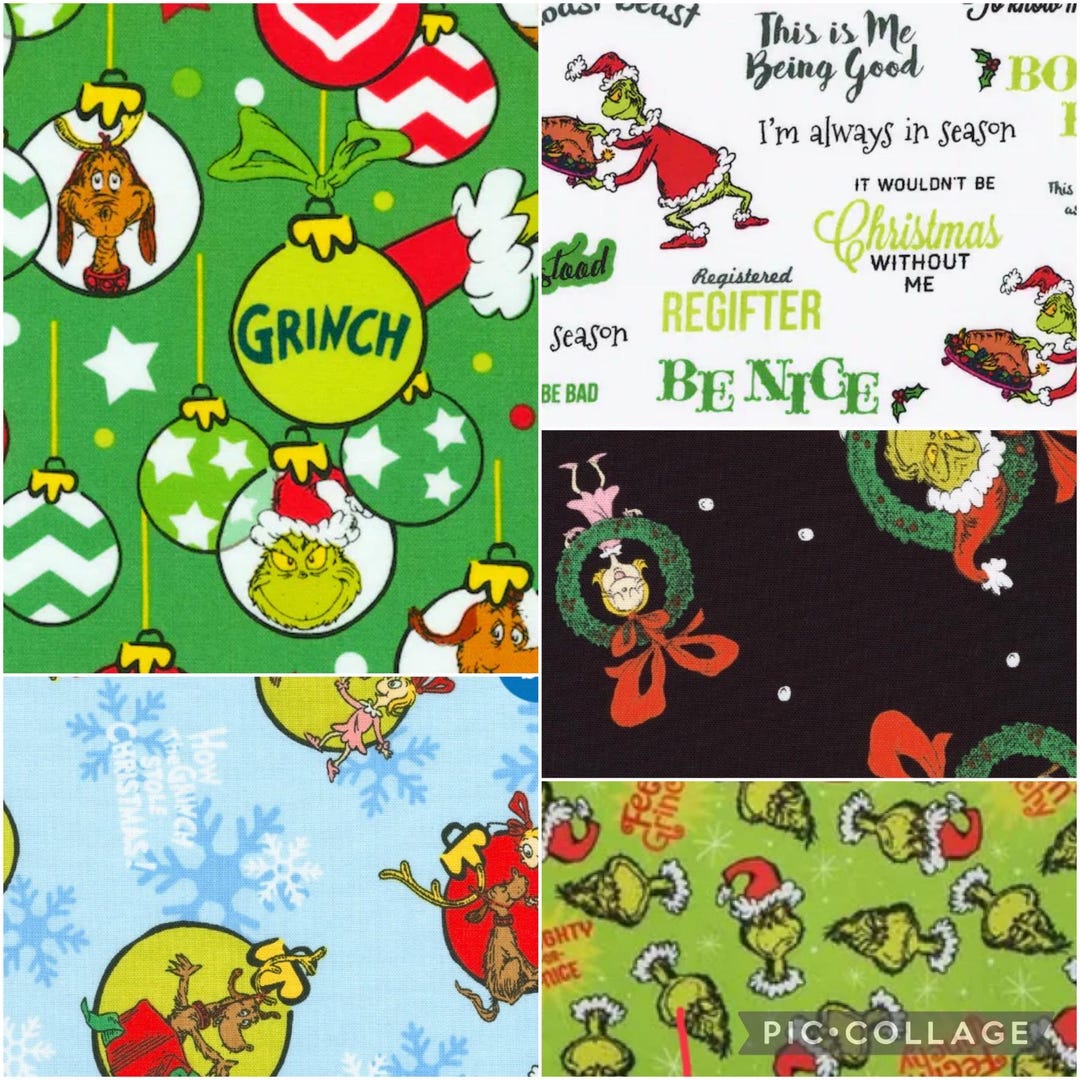 Classic Suess How the Grinch Stole Christmas Merry Grinchmas Red Green ...