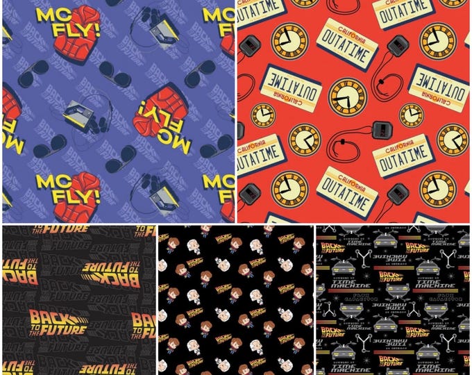 Universal Studios Back to the Future Fabric Fat Quarter Flux Capacitor ...