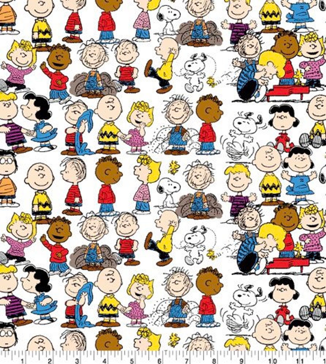 Peanuts Gang Snoopy Television Pop Culture Movie Fat Quarters - Etsy