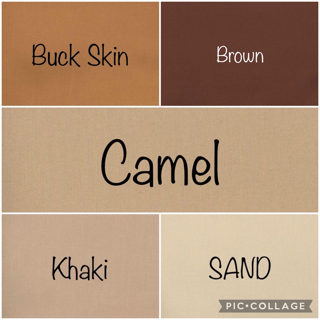 Solid Shades of Brown Fabric by the 1/2 Yard - Etsy