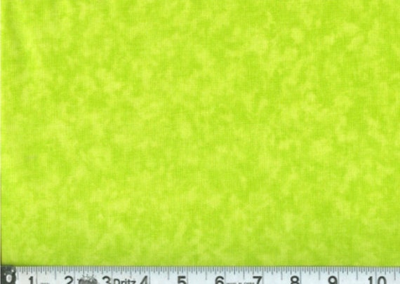 Bright Lime Green Blender Fabric By The Yard 1/2 yard | Etsy