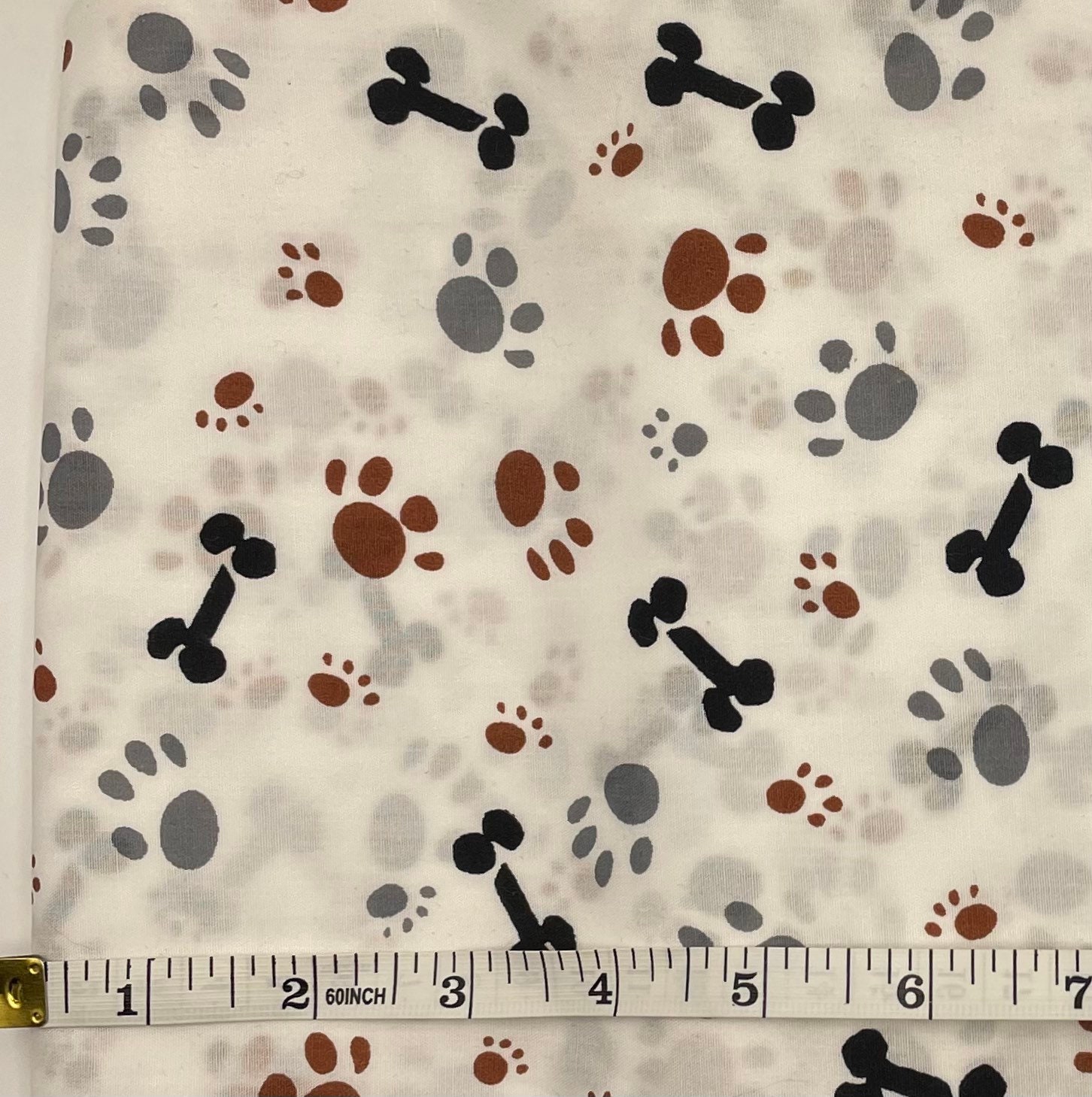 Dog Paw Print Fabric Fat Quarters - Etsy