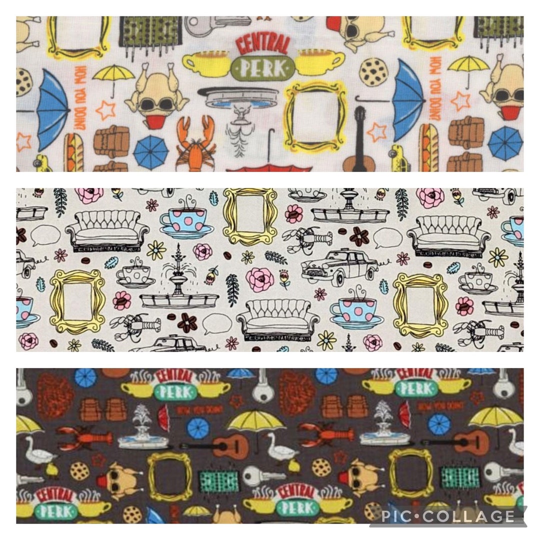 Friends 90 TV Shows Pop Culture Fat Quarter Fabric - Etsy