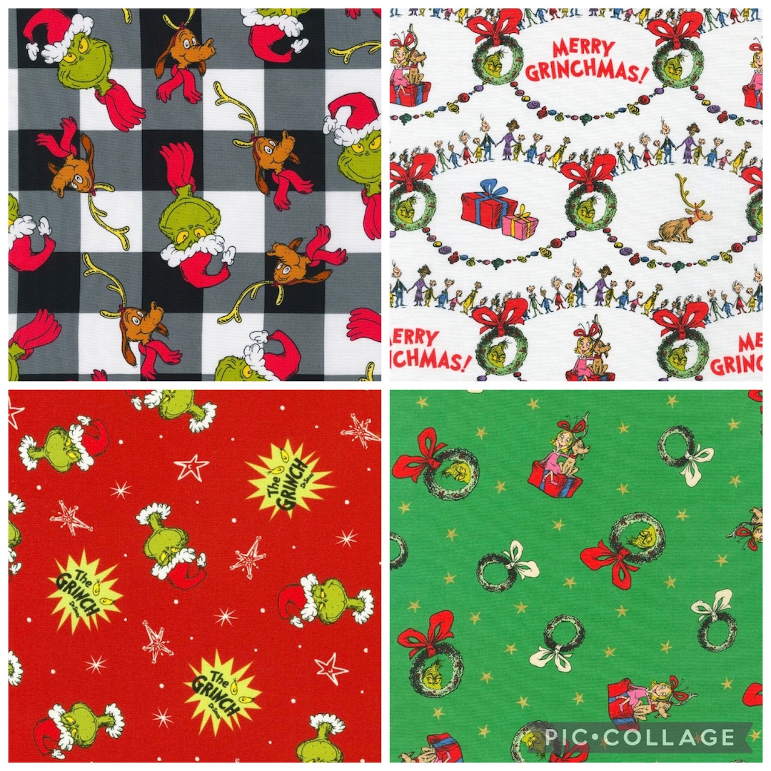 Classic Suess How the Grinch Stole Christmas Merry Grinchmas Red Green ...