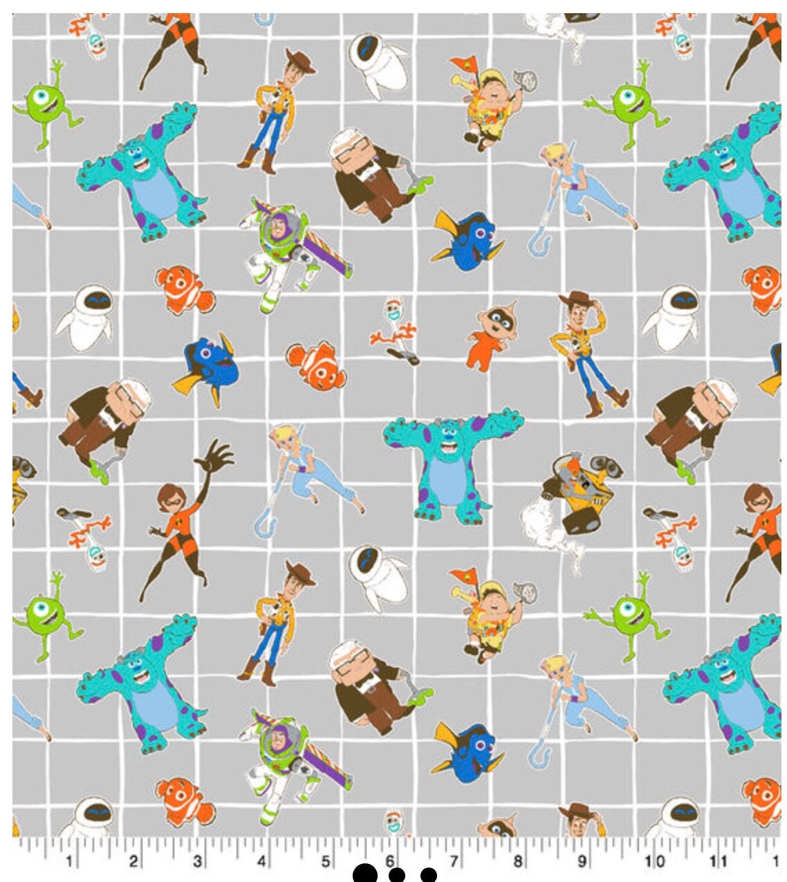 Disney Pixar Monsters Inc. Assorted Fat Quarters - Etsy