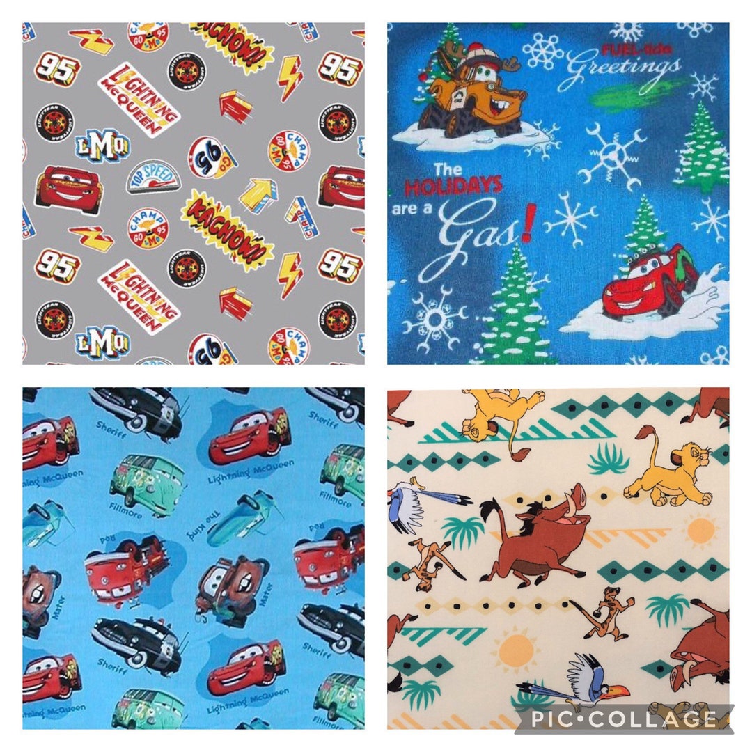 Disney Cars Lion King Assorted Fat Quarters - Etsy