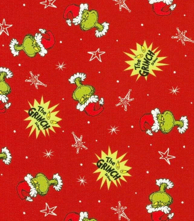 Classic Suess How the Grinch Stole Christmas Merry Grinchmas Red Green ...