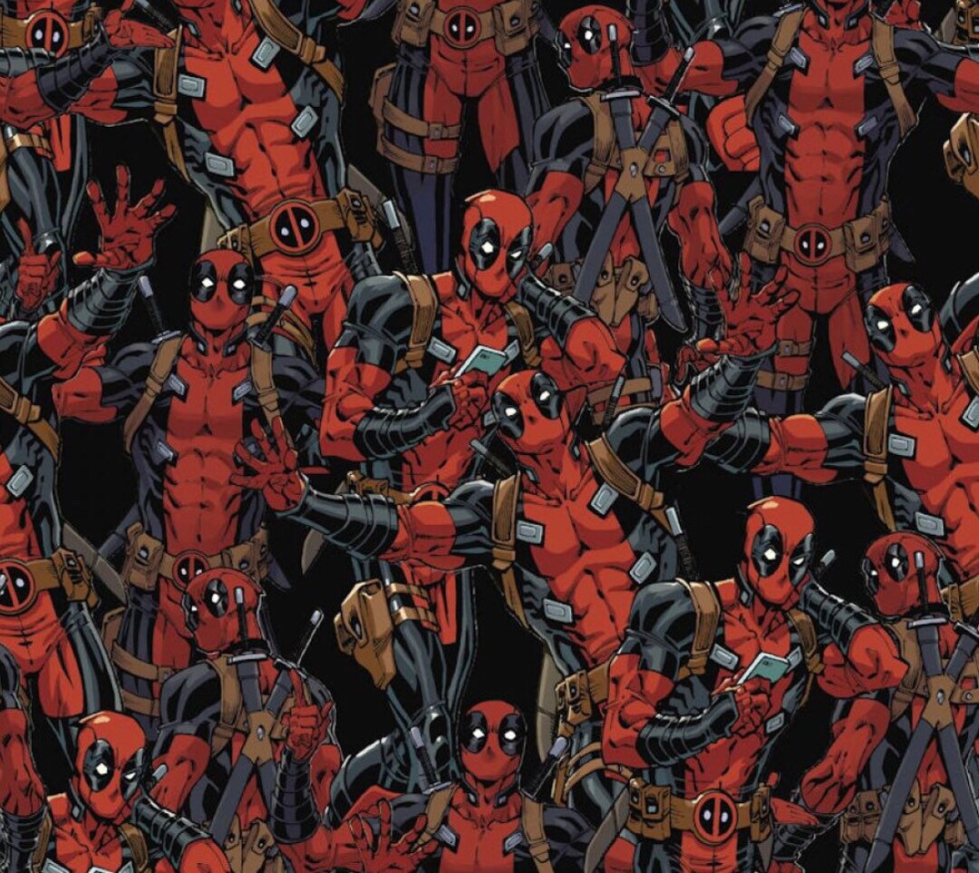 Deadpool Marvel Fat Quarters - Etsy