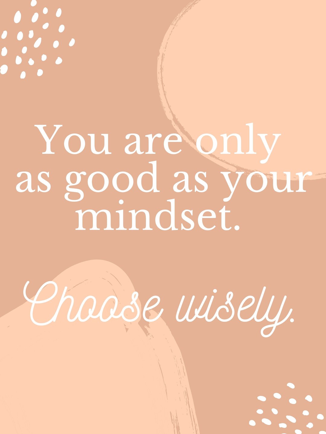 Growth Mindset Positive Mindset Neutral Boho Scandi - Etsy