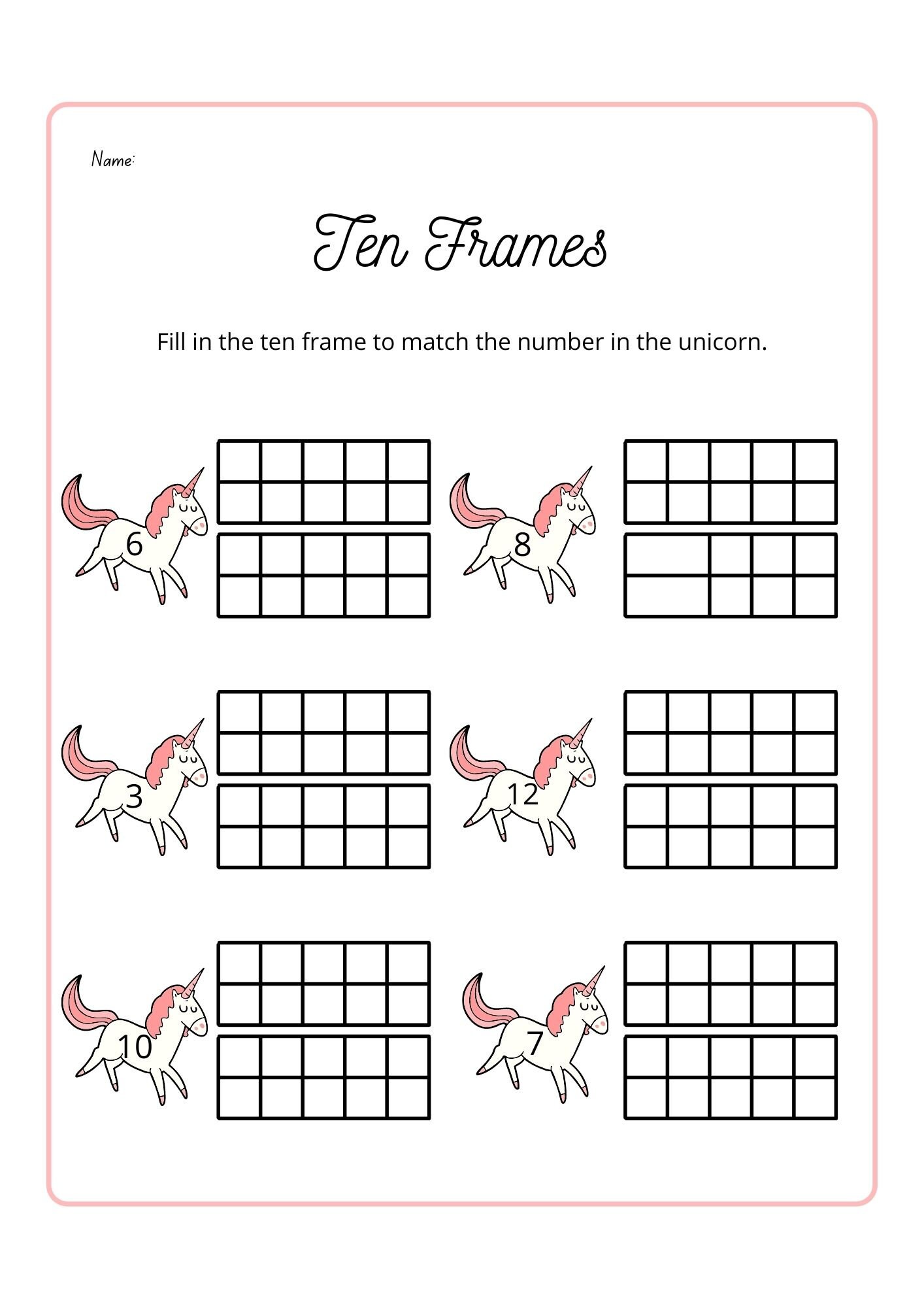 Unicorn Math - Prek, Kindergarten, 1st Grade, Elementary School ...