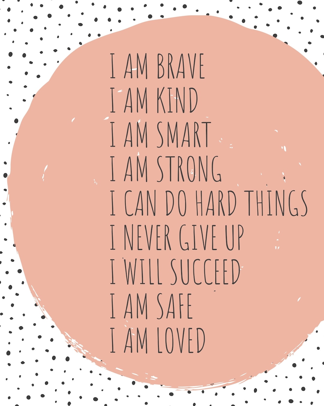 I Am - Growth Mindset, Kids, Positive Affirmations, Classroom ...