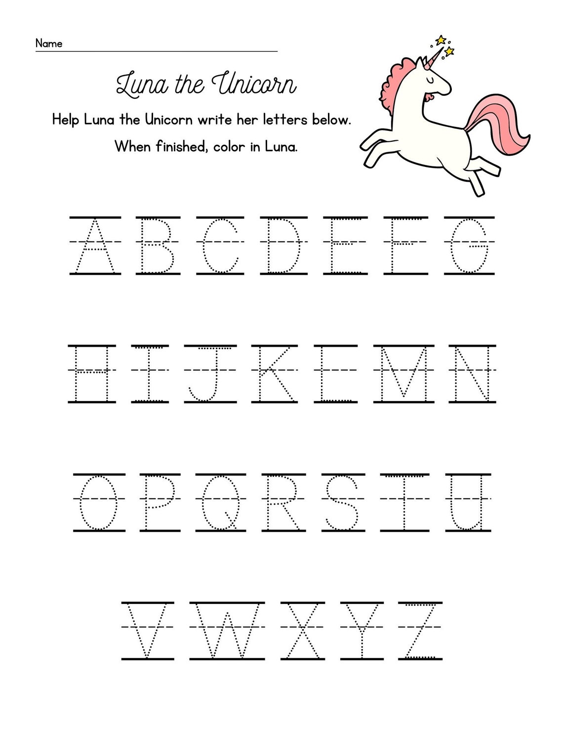 Unicorn Language Arts - Prek, Kindergarten, 1st Grade, Elementary ...