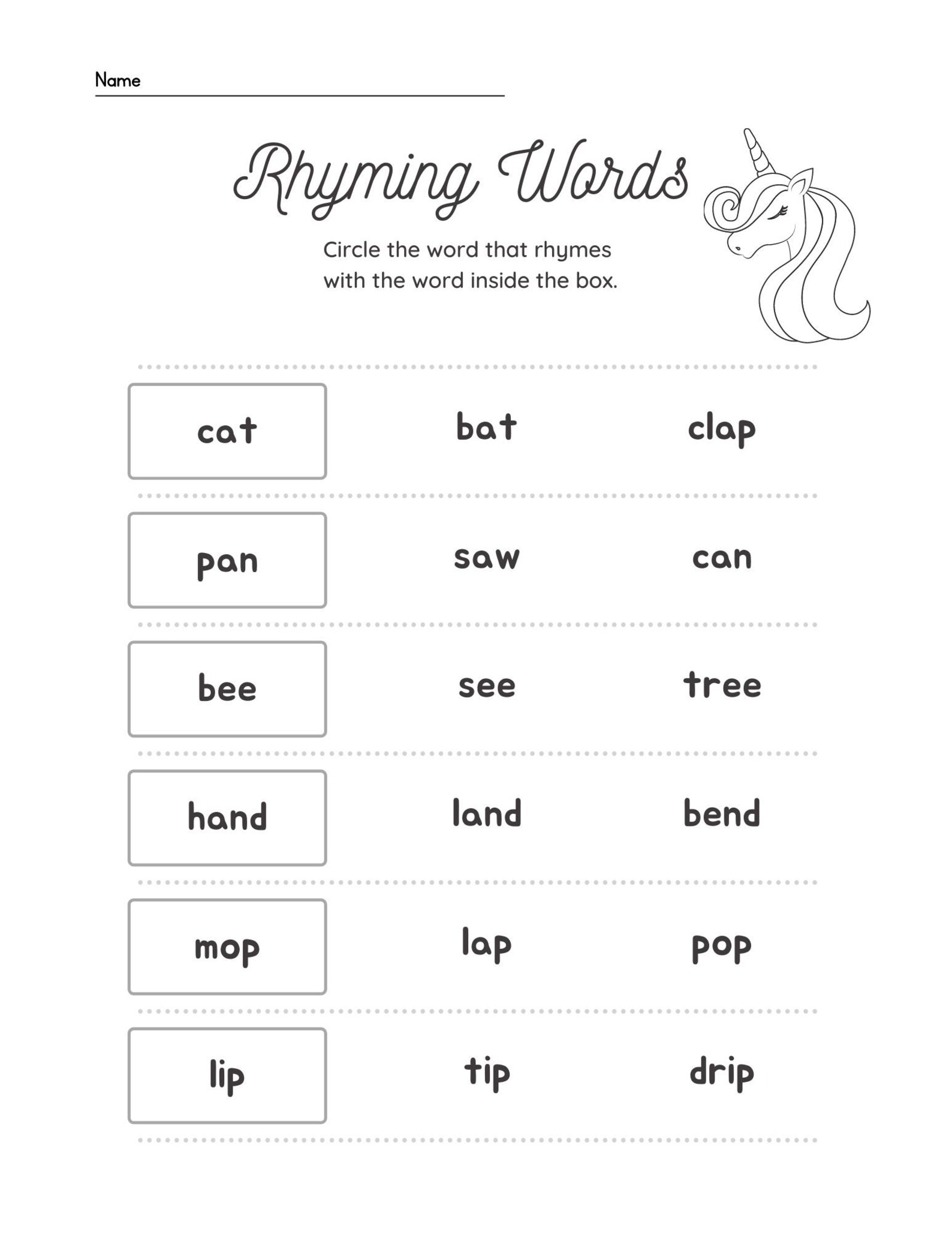 Unicorn Language Arts - Prek, Kindergarten, 1st Grade, Elementary ...
