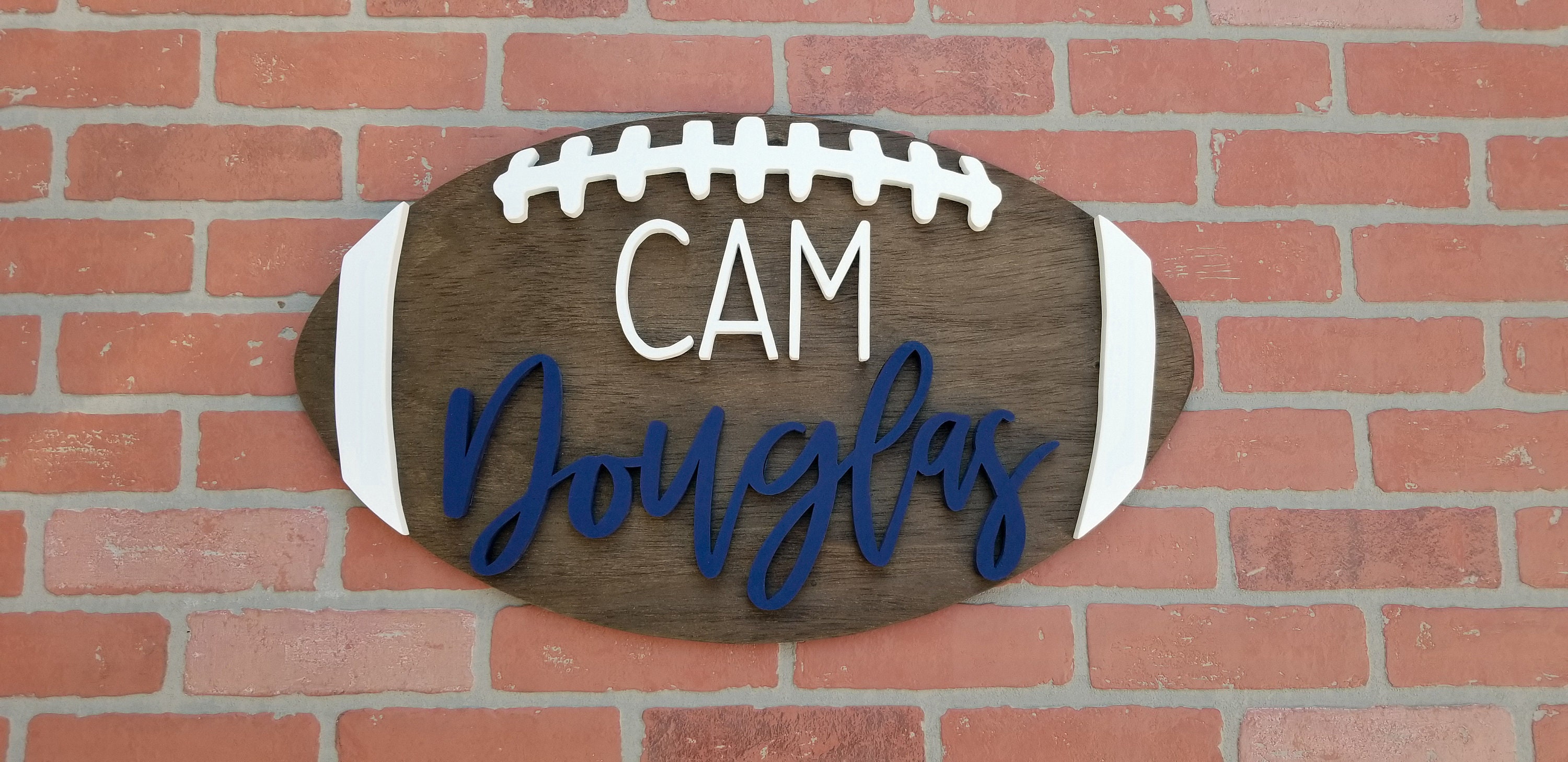 Custom Football Name Sign | 24" Custom Name Sign| Nursery Decor| Wall ...