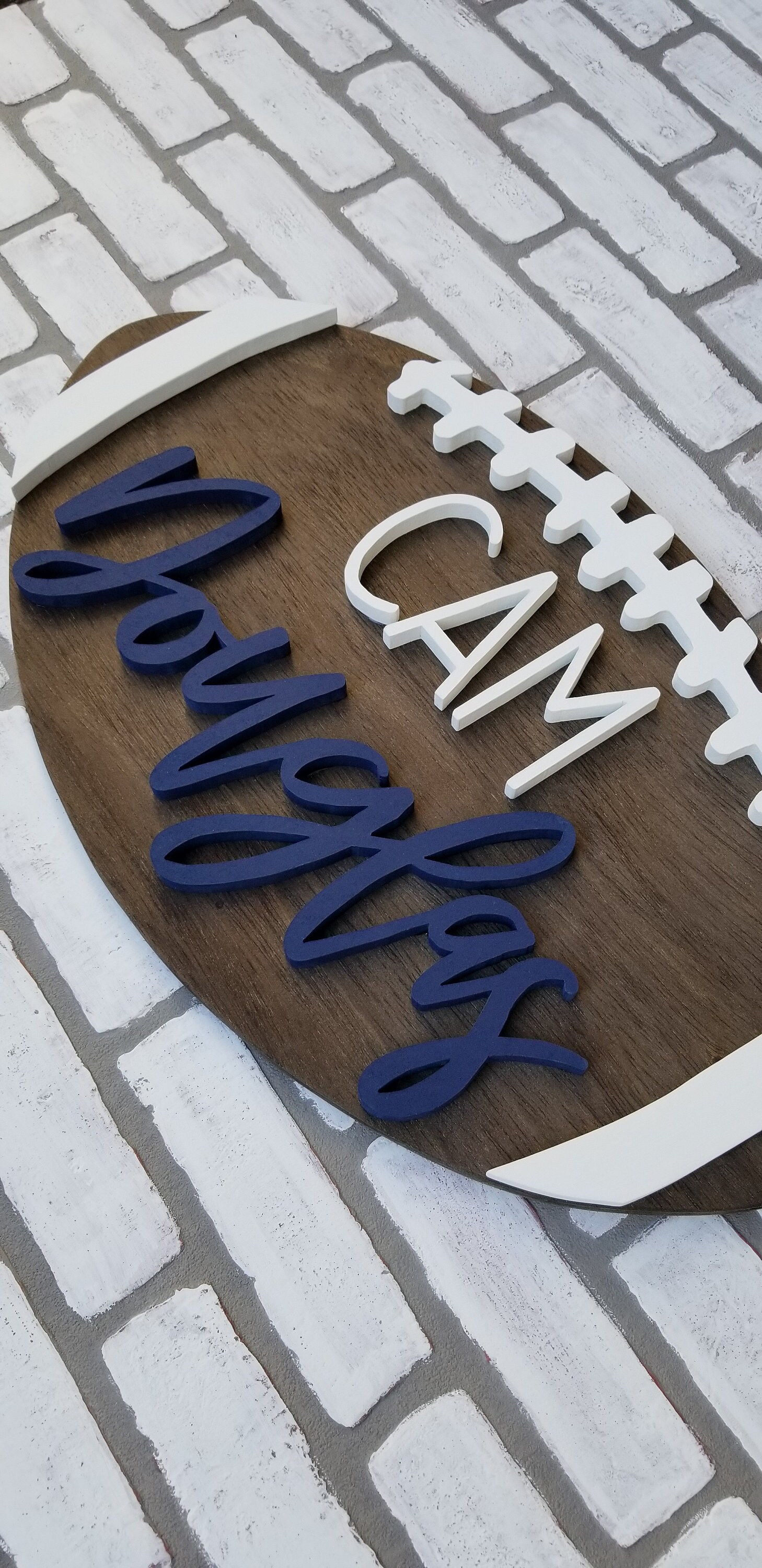 Custom Football Name Sign | 24" Custom Name Sign| Nursery Decor| Wall ...