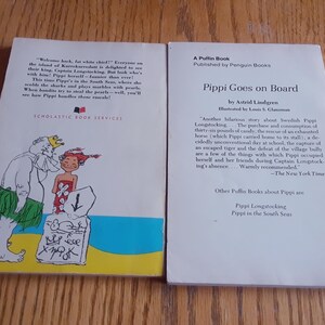 Vintage Pippi Longstocking Books Lot Astrid Lindgren / 50s 70s Children ...