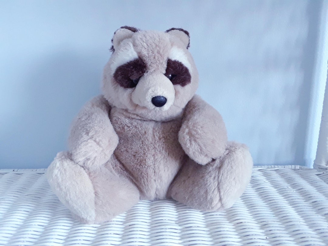 Rare 1985 GUND Raccoon Plush Bear Toy Bandit45 - Etsy