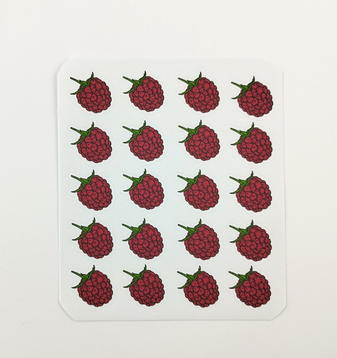 Raspberry Sticker, Raspberry Sticker Sheet, Raspberry Sticker Set, Jam ...
