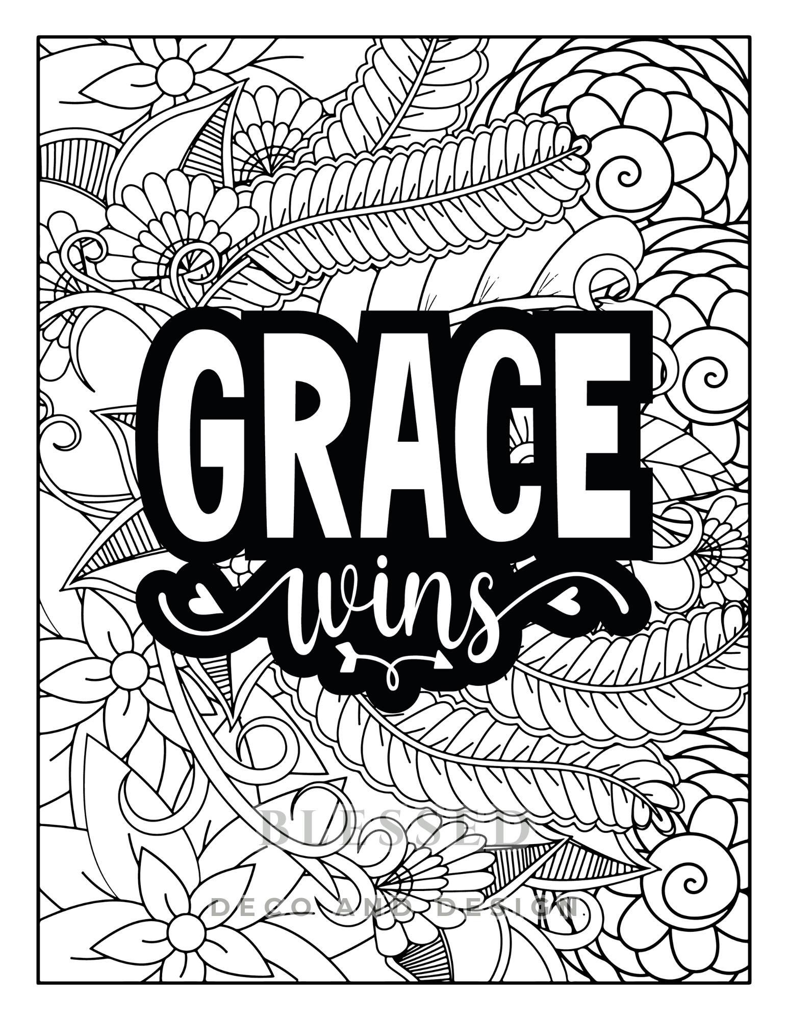 Christian Quotes Coloring Book: 245 Inspirational Pages (digital ...