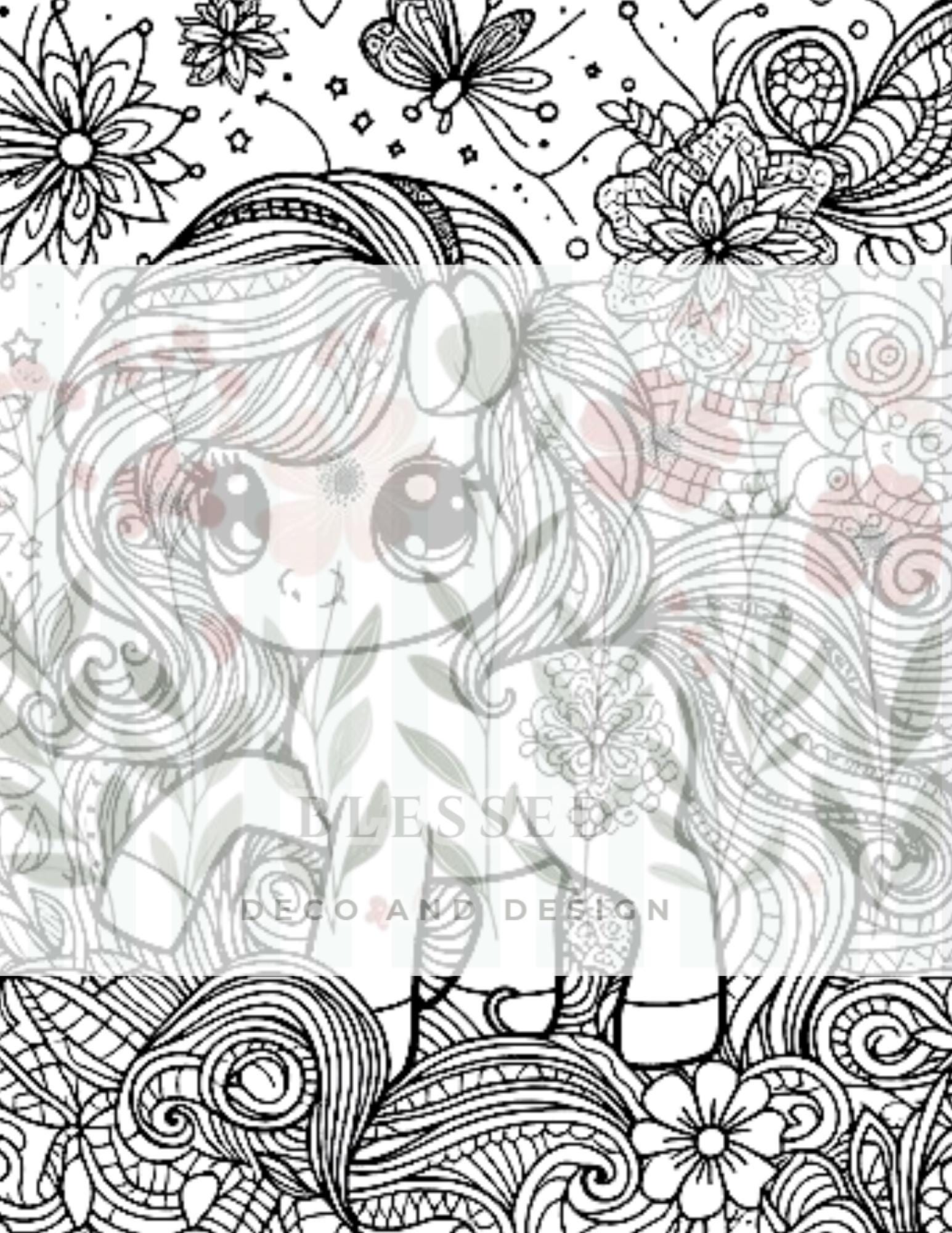 Zentangle Cute Farm Animals Printable Coloring Pages | Older Kids ...