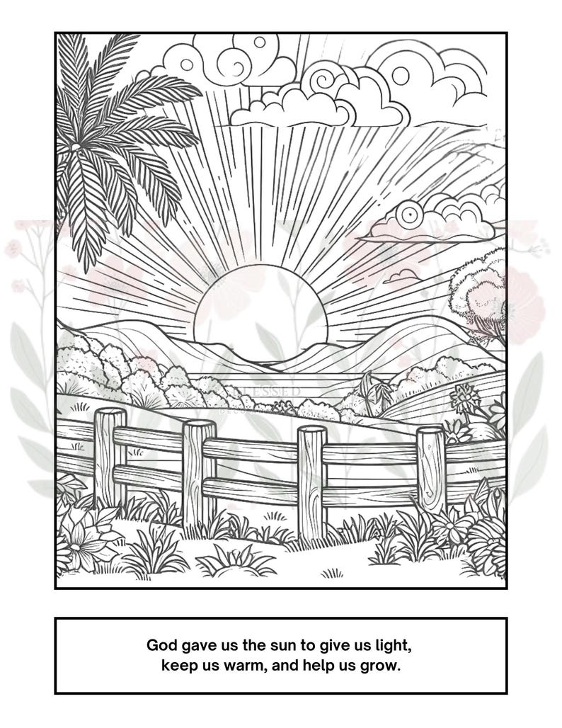 52 Bible Theme Coloring Pages Christian Coloring Activity Pages Sunday ...