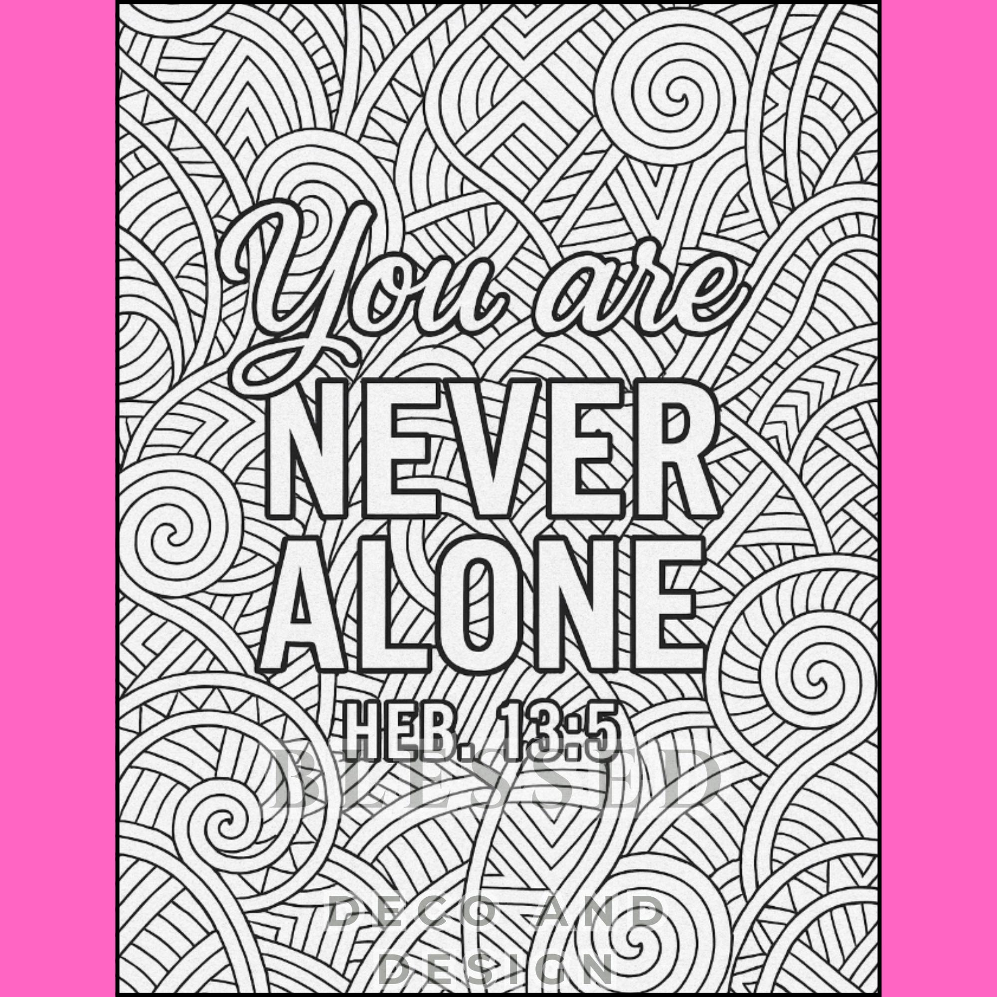 Bible Verse Zentangle Coloring Pages | Christian Coloring Sheets ...