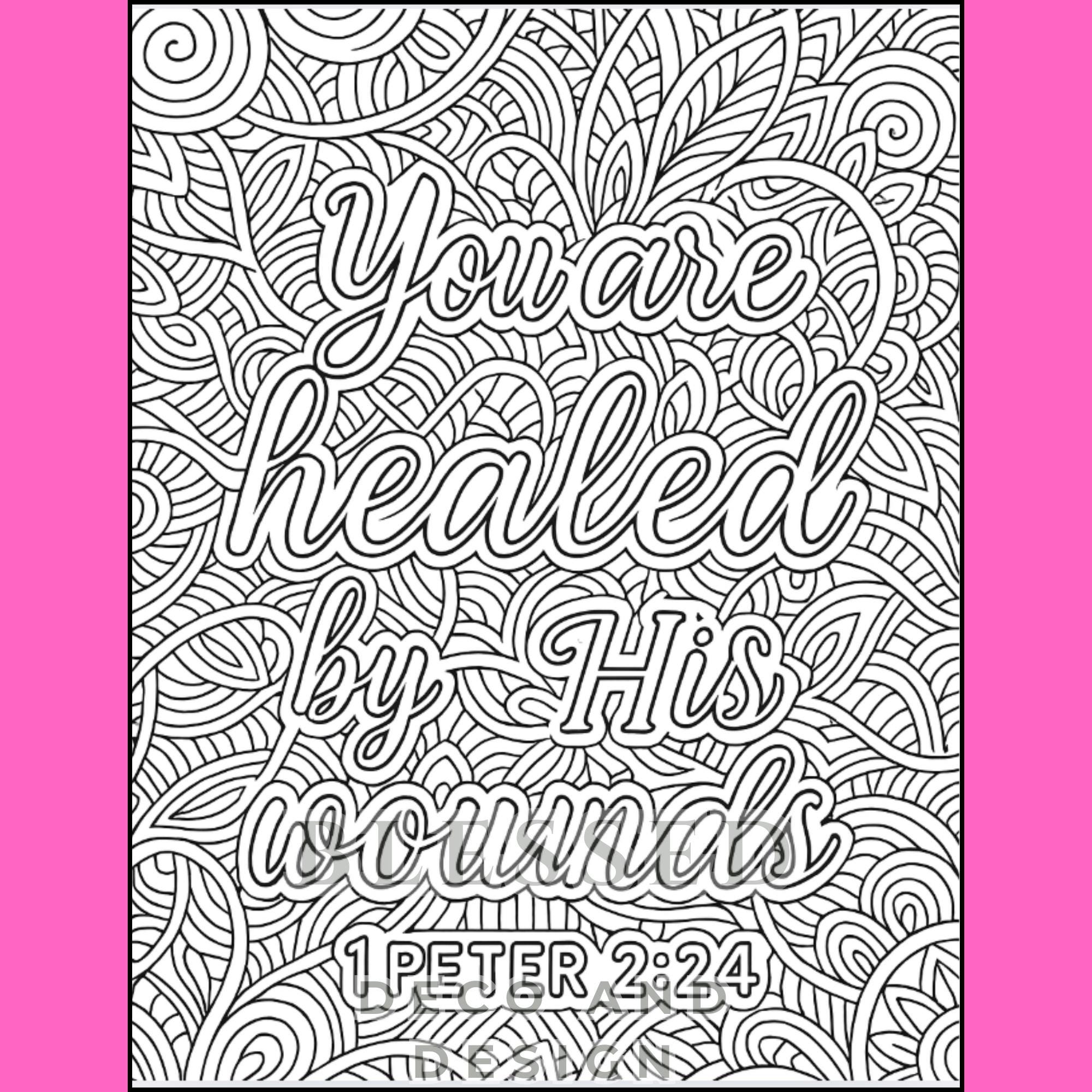 Bible Verse Zentangle Coloring Pages | Christian Coloring Sheets ...