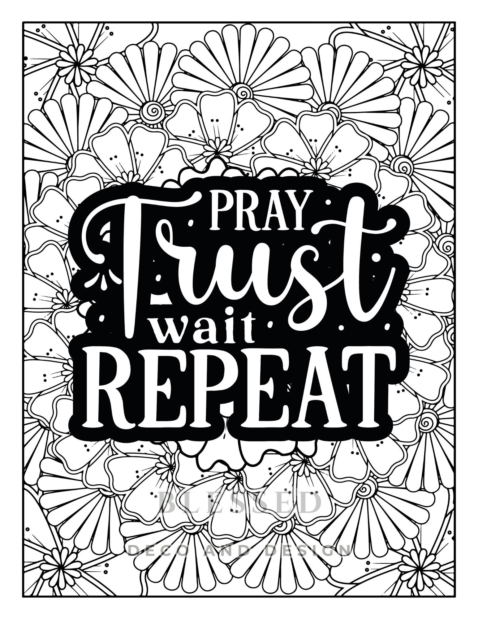 Christian Quotes Coloring Book: 245 Inspirational Pages (digital ...