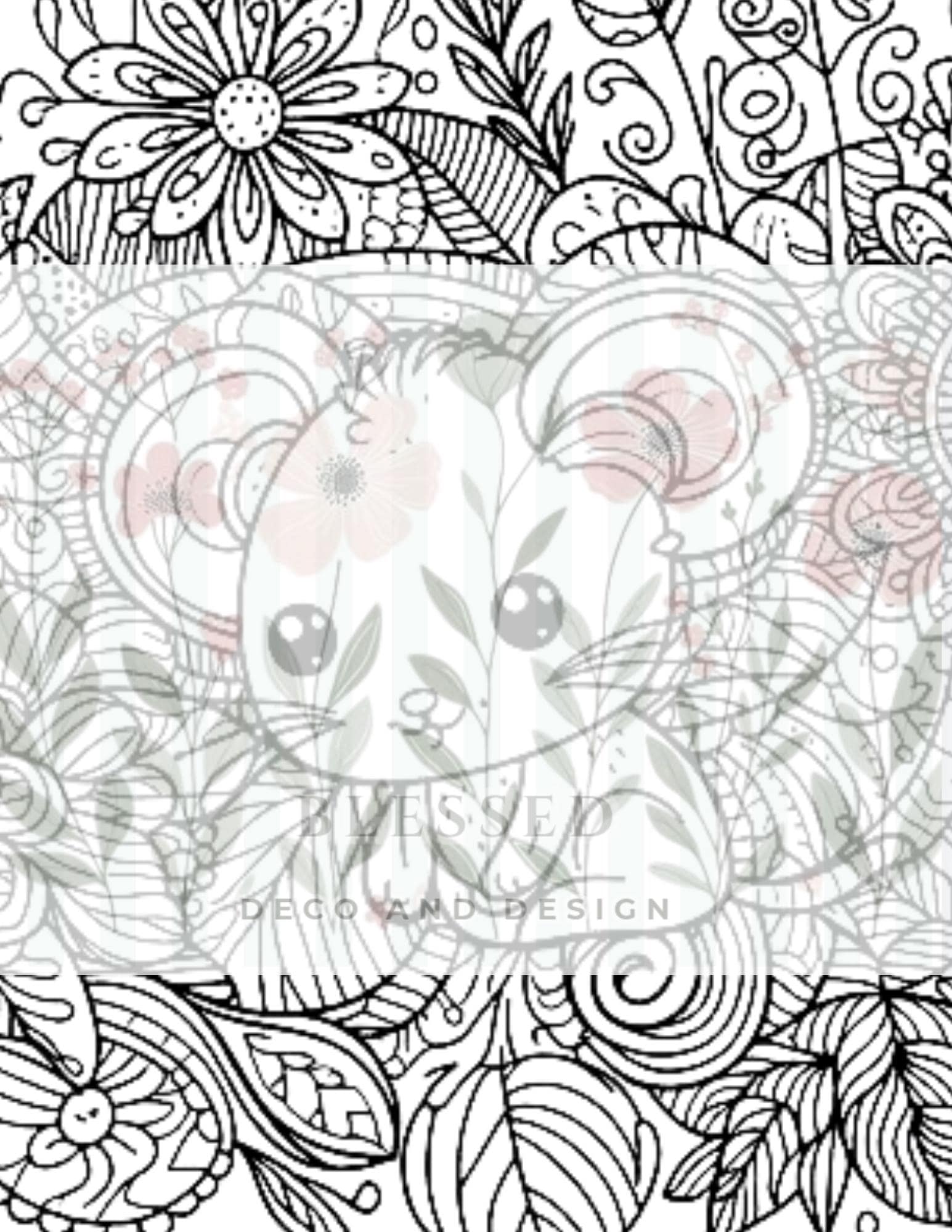 Zentangle Cute Farm Animals Printable Coloring Pages | Older Kids ...