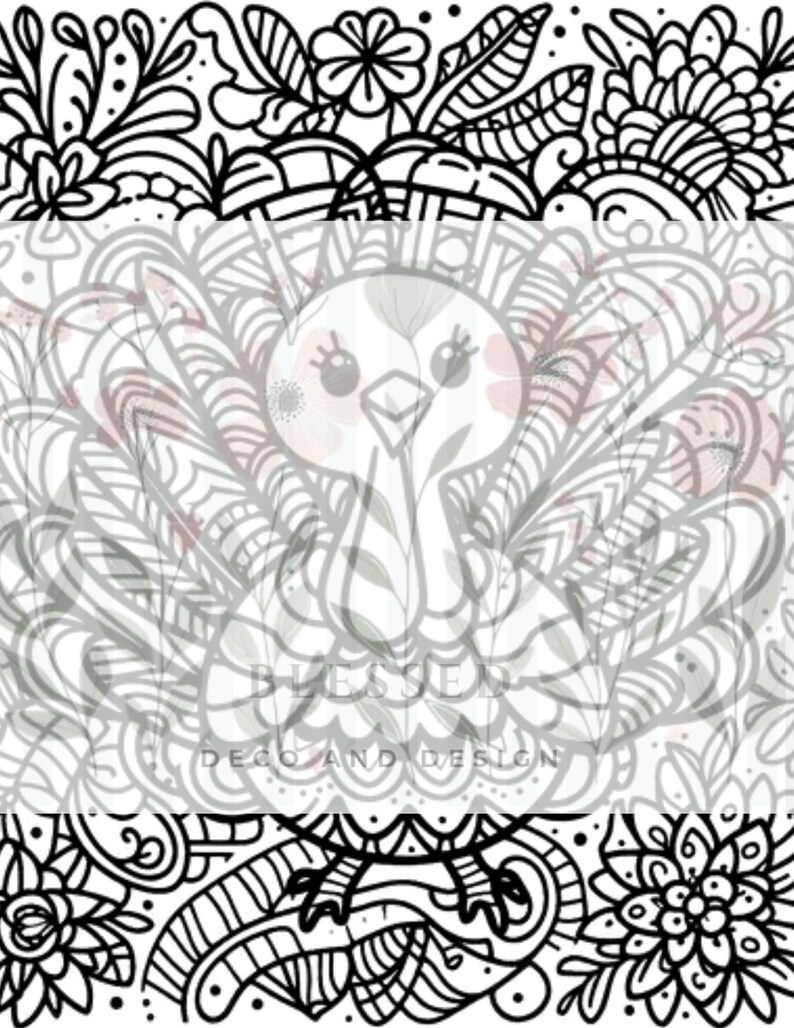 Zentangle Cute Farm Animals Printable Coloring Pages | Older Kids ...