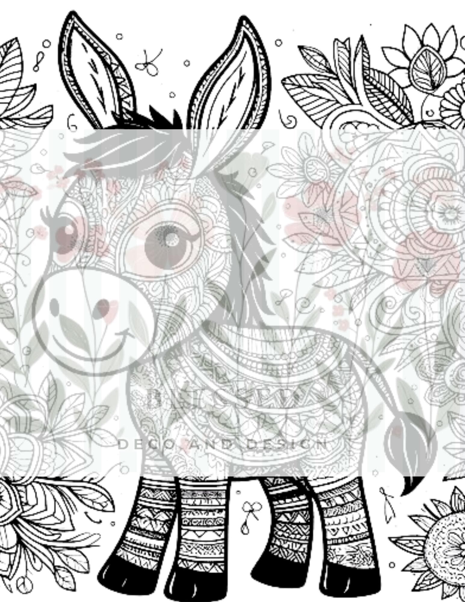 Zentangle Cute Farm Animals Printable Coloring Pages | Older Kids ...