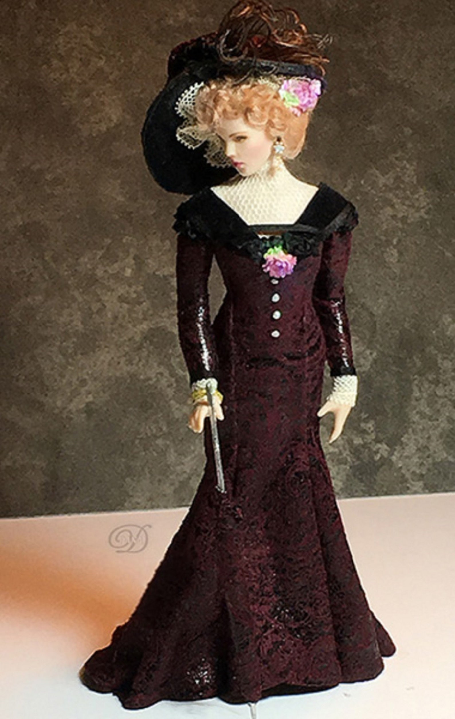 1:12 Visual Mini Doll Dressing Made Easy BLACK ROSE TUTORIAL | Etsy