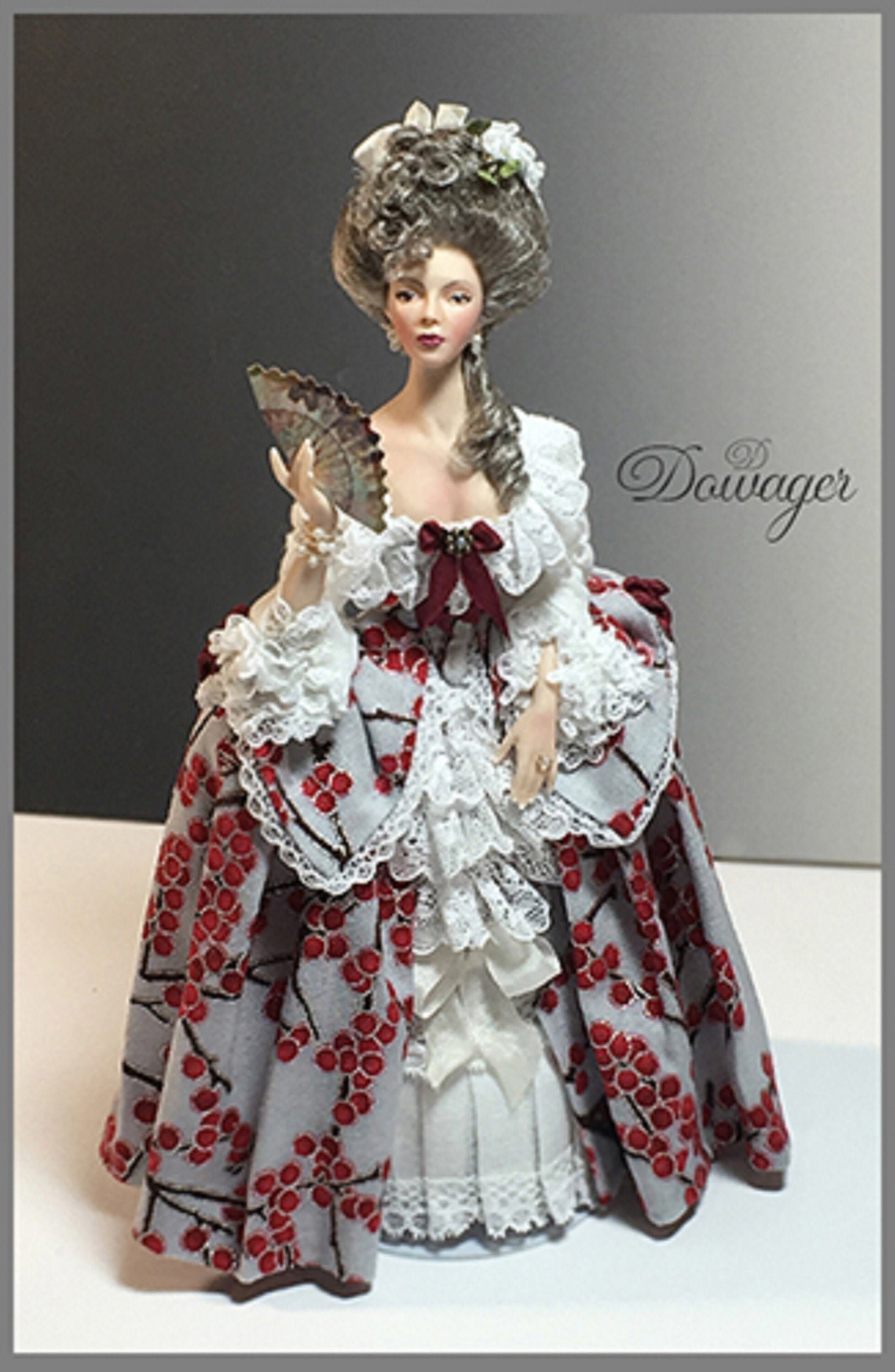 1:12 Visual Mini Doll Dressing Made Easy DOWAGER TUTORIAL by | Etsy