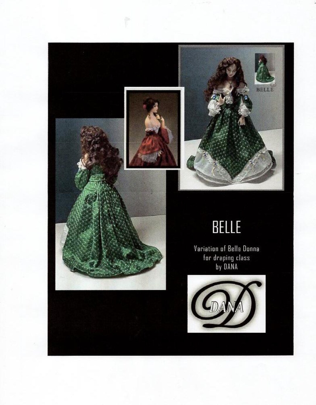 1:12 Visual Mini Doll Dressing Made Easy BELLE IN GREEN ~ Tutorial by ...