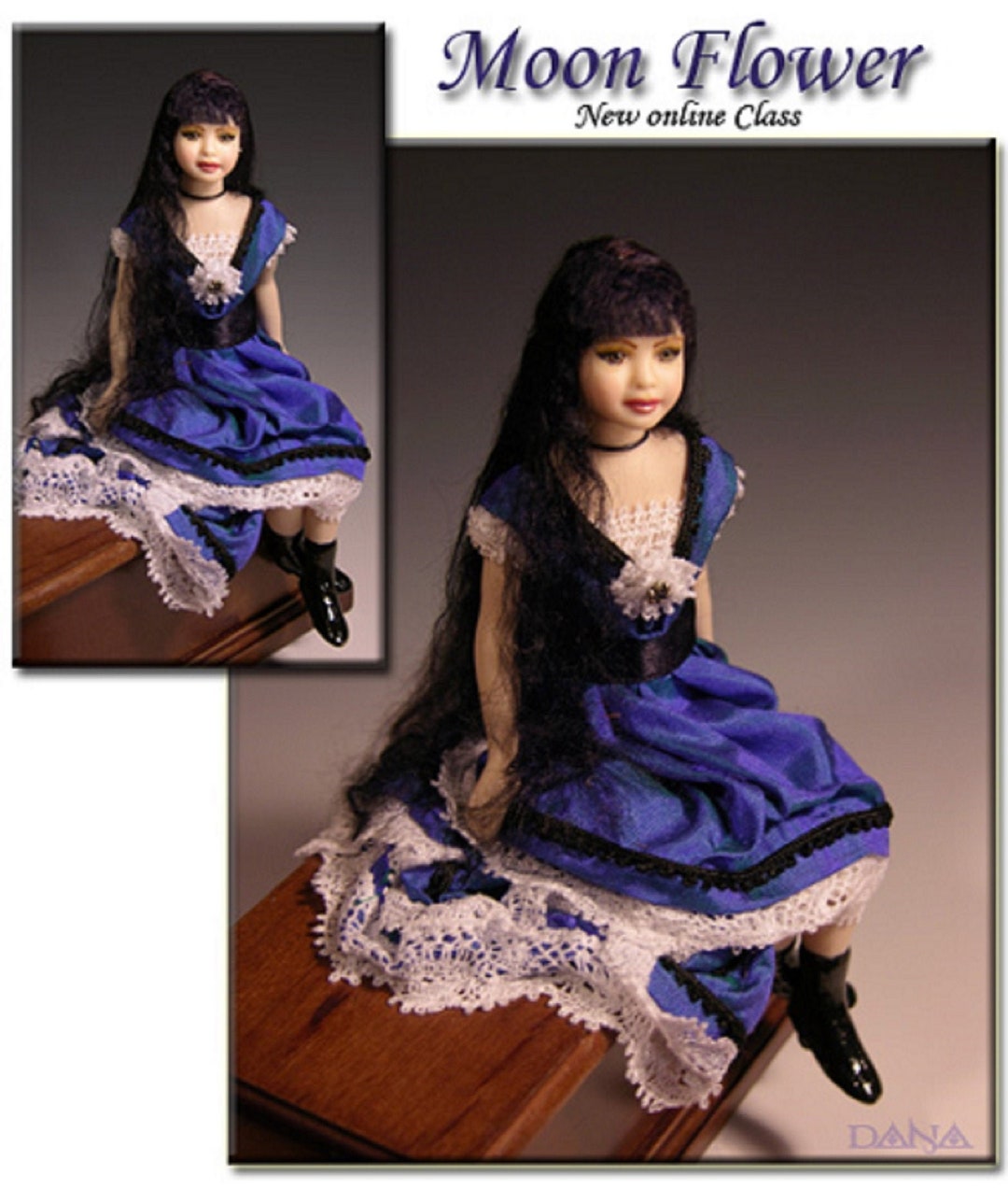 1:12 Visual Mini Doll Dressing Made Easy ~MOON FLOWER~ TUTORIAL by Dana ...