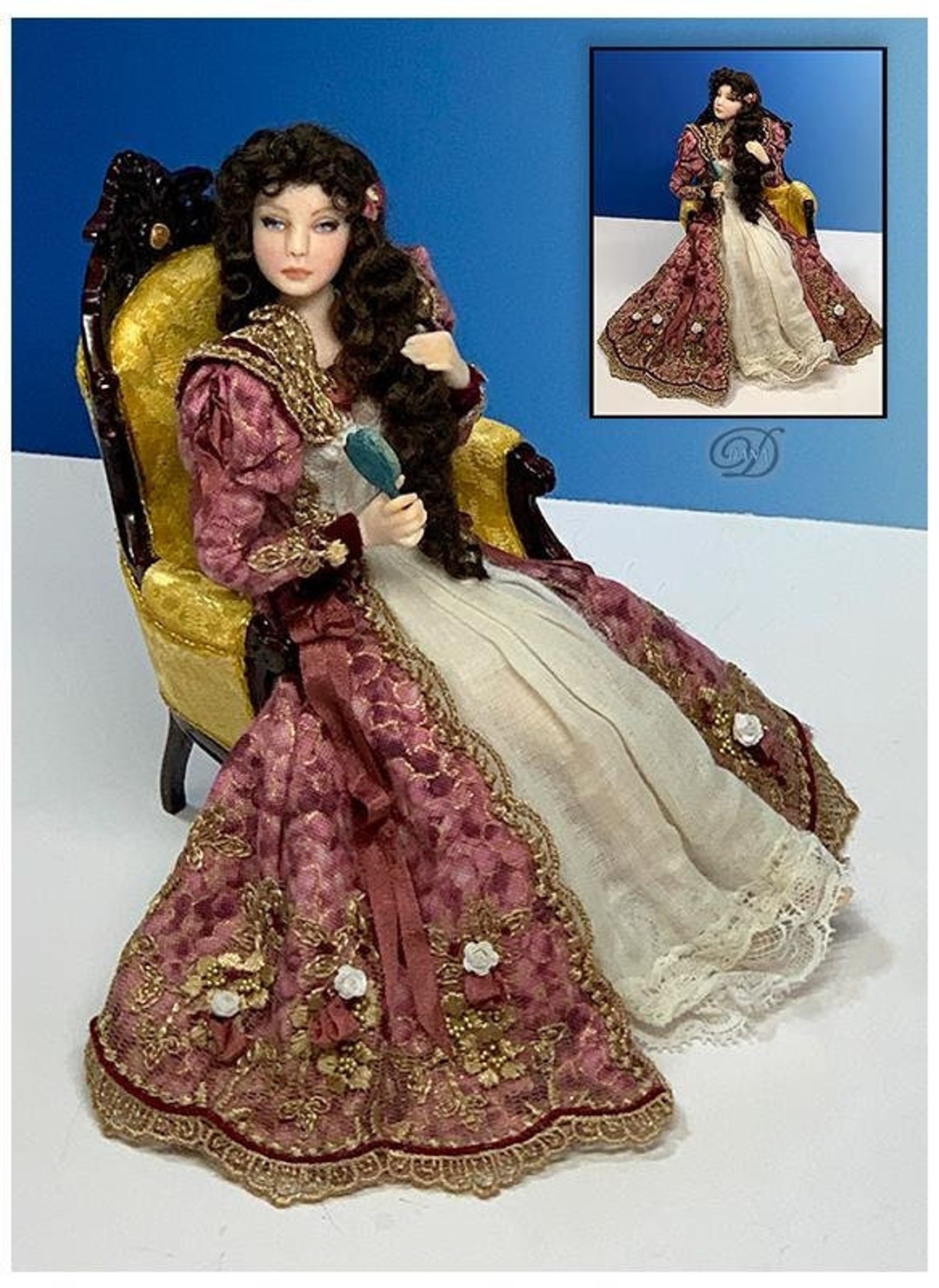 1:12 Visual Mini Doll Dressing Made Easy JOSA ~ Tutorial by Dana Burton ...