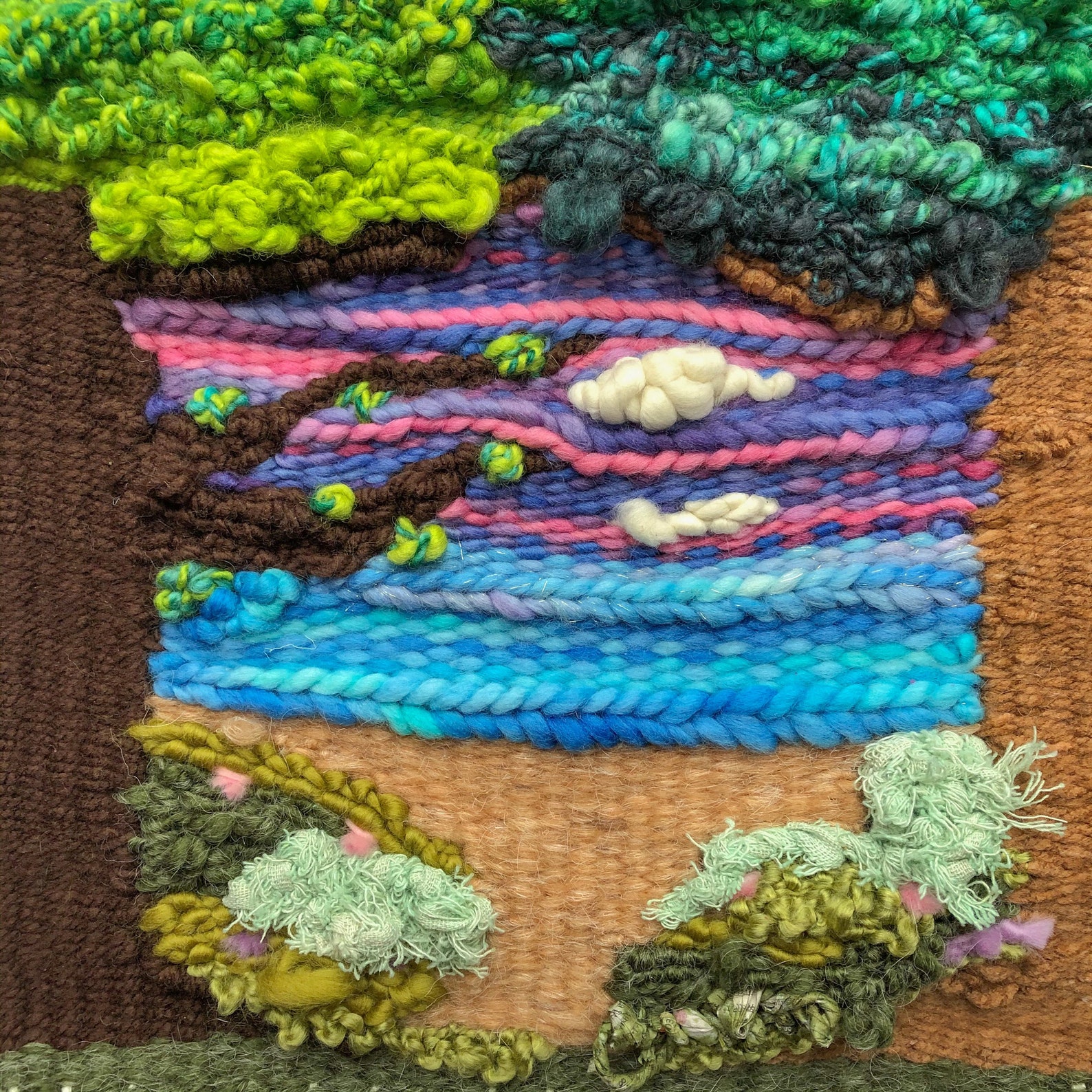 𝔸 𝕄𝕚𝕤𝕥𝕪 ℙ𝕒𝕥𝕙 Framed Weaving Landscape/ Tapestry/ Custom Wall - Etsy ...