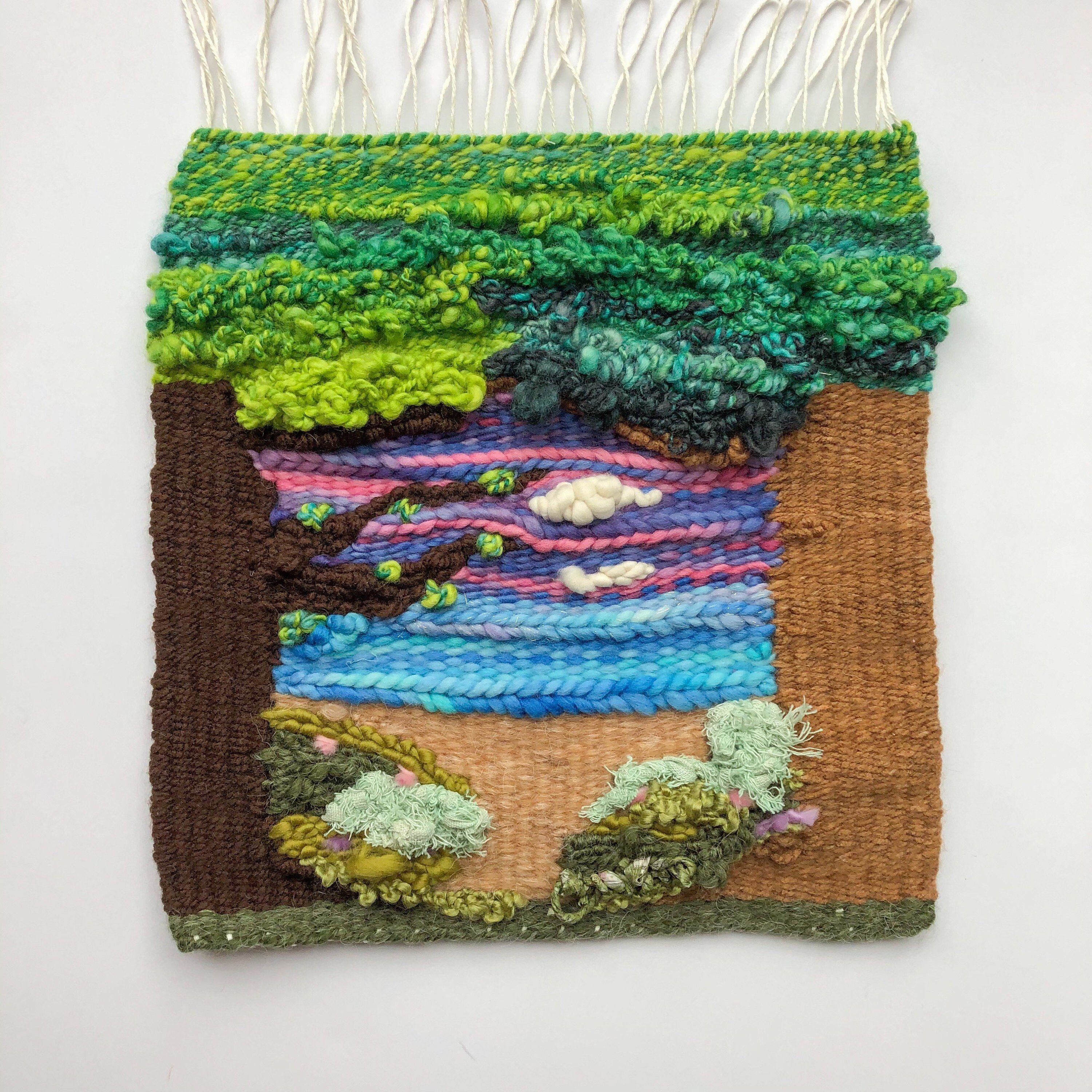 𝔸 𝕄𝕚𝕤𝕥𝕪 ℙ𝕒𝕥𝕙 Framed Weaving Landscape/ Tapestry/ Custom Wall - Etsy ...