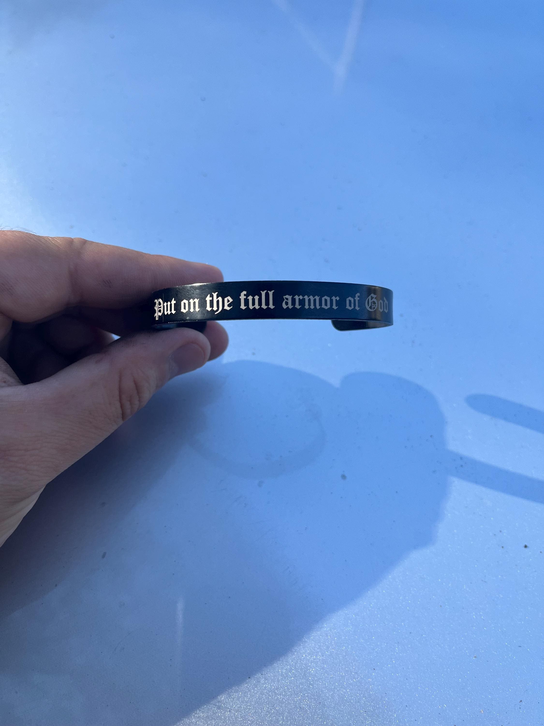 Armor of God Braclet Faith Cuff Braclet Mens Bible Bracelet - Etsy