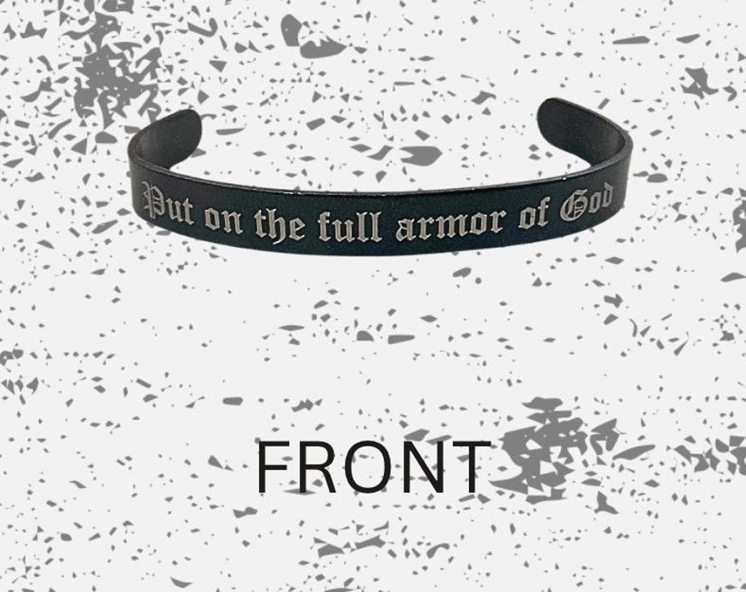Armor of God Faith Cuff: Christian Men's Bible Verse Bracelet Spiritual ...